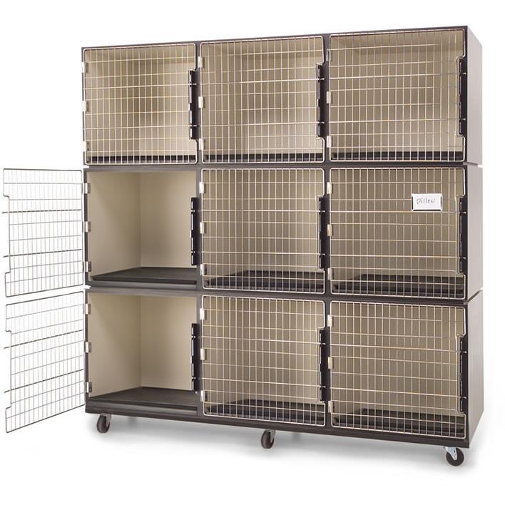 Petlift Professional Veterinary & Grooming Cage Banks - 9 Units